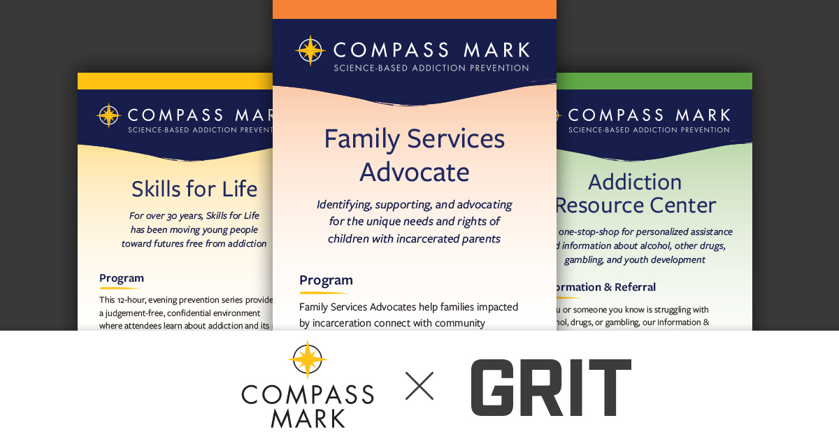 Compass Mark – Brochure & Rack Card Series Redesign | GRIT Marketing Group